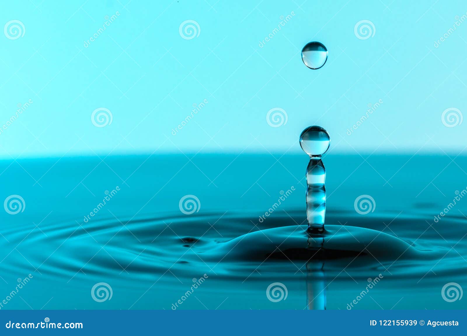Water Splash when Falling a Drop Stock Image - Image of pure, motion ...