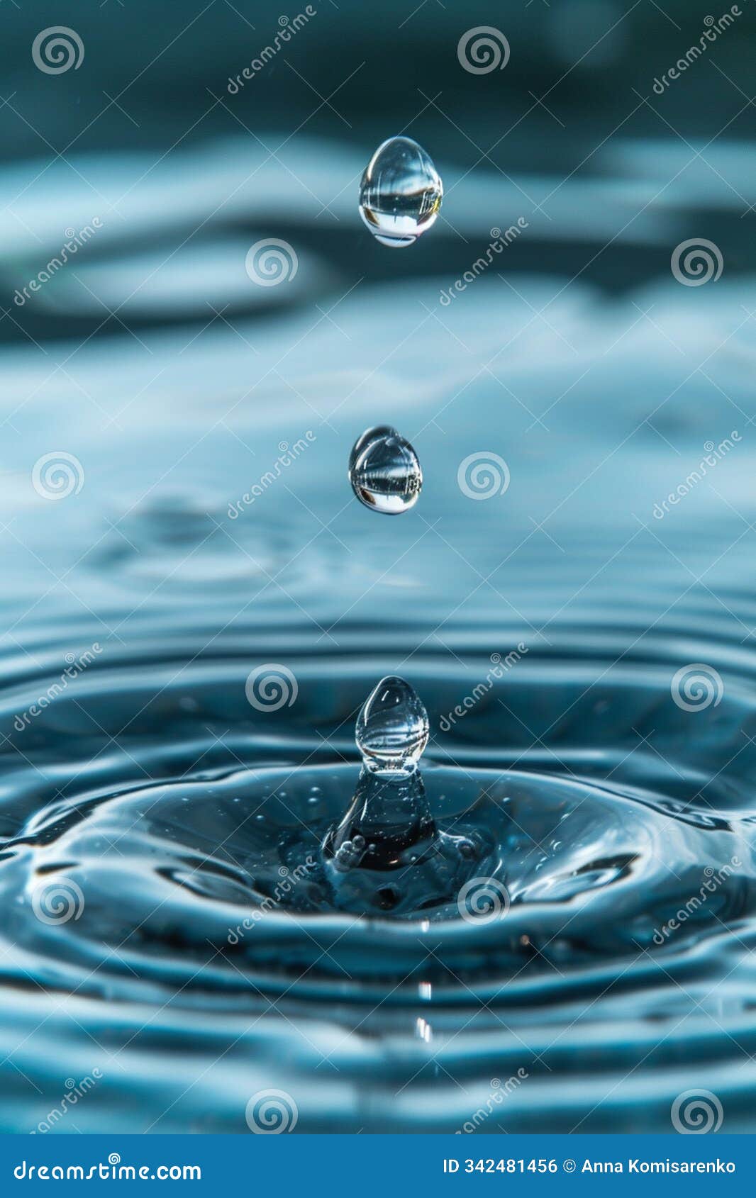 Water Splash. Falling Drop of Rain Stock Photo - Image of clear ...