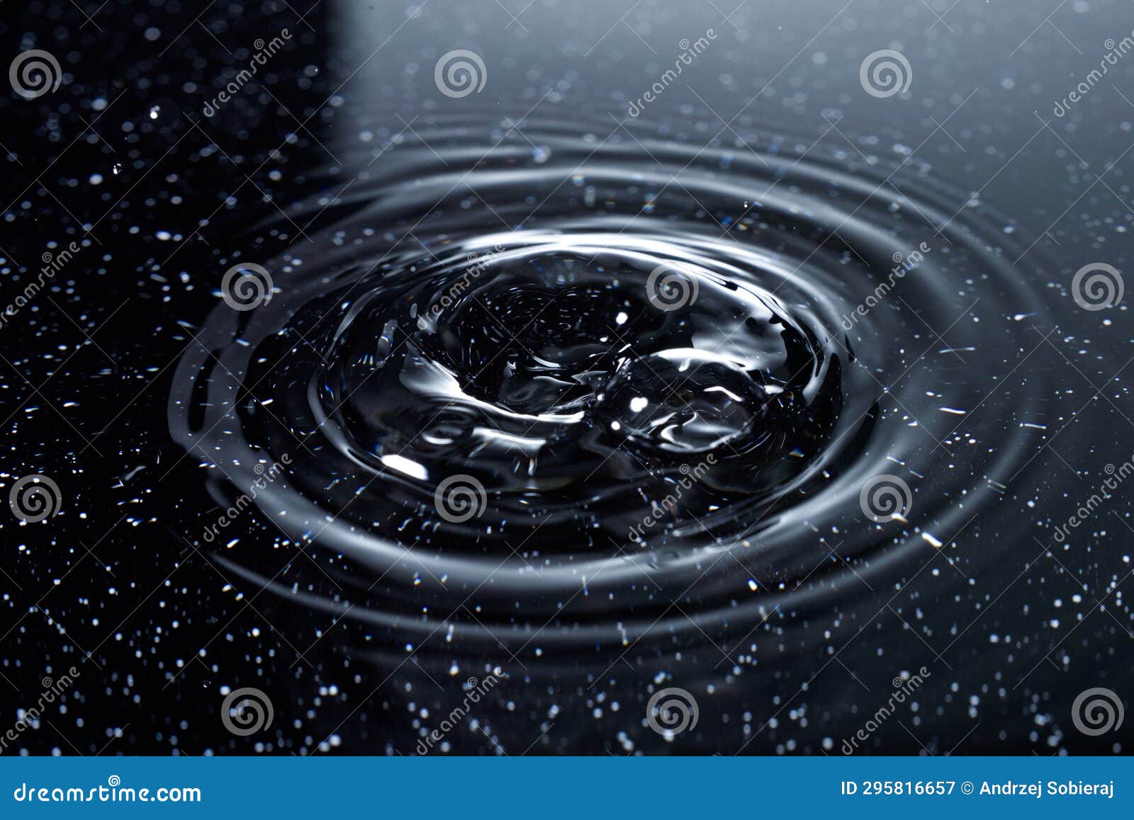 Water Splash - a Falling Drop of Water Stock Image - Image of falling ...