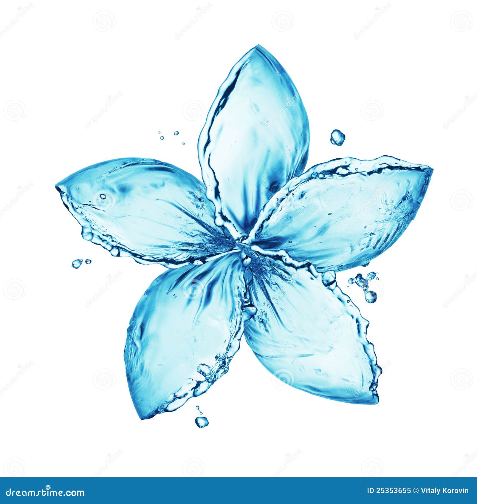 Water splash flower stock image. Image of blossoming - 25353655