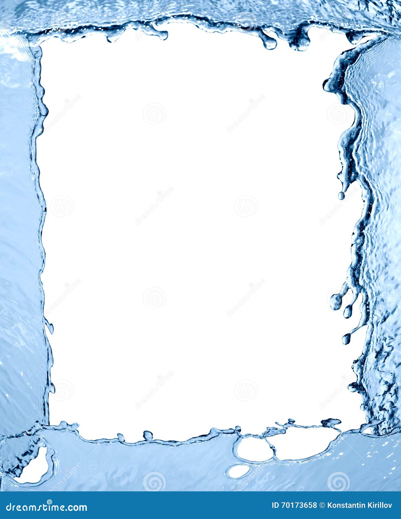 Water Splash Frame stock photo. Image of abstract, splash - 70173658