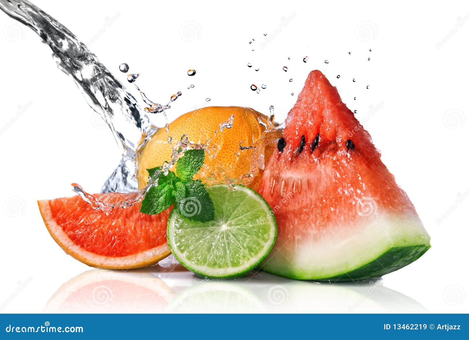 Water Splash on Fresh Fruits Stock Image - Image of bubble, food: 13462219