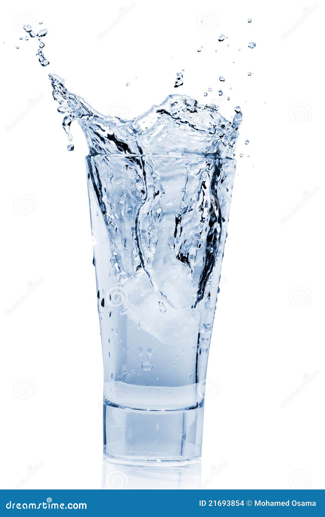 Water Splash In Glass Stock Images - Image: 21693854