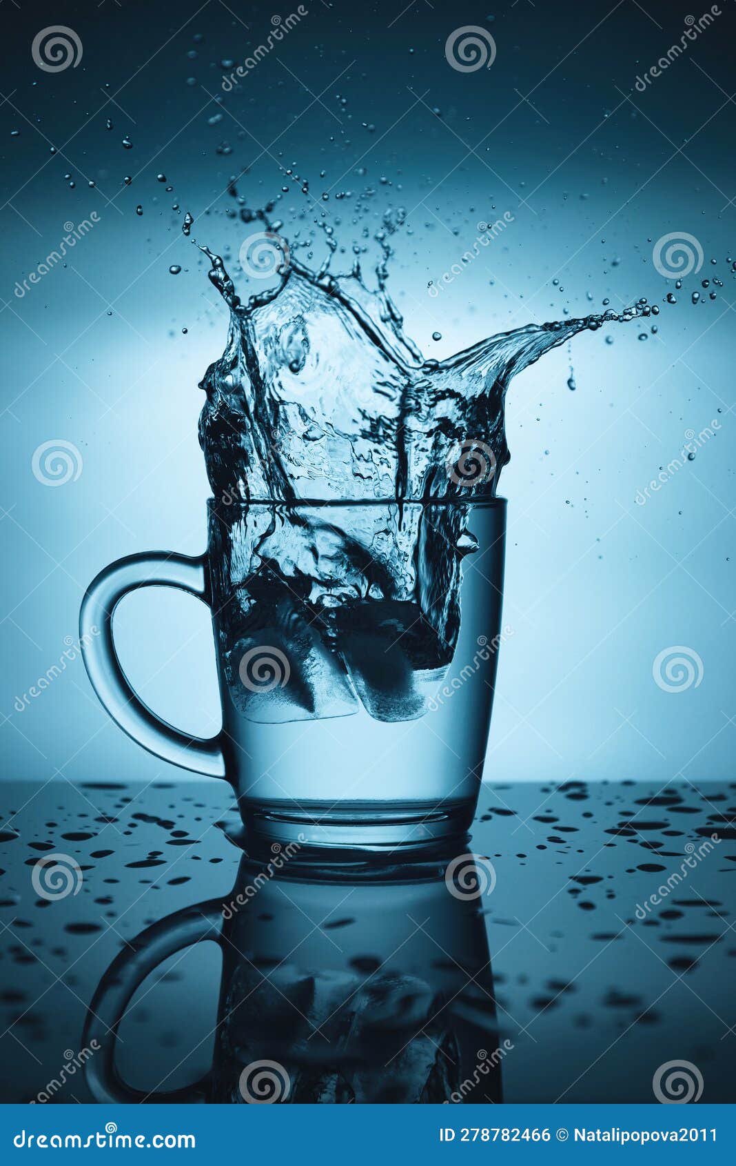 Water splash in a glass stock photo. Image of dynamic - 278782466