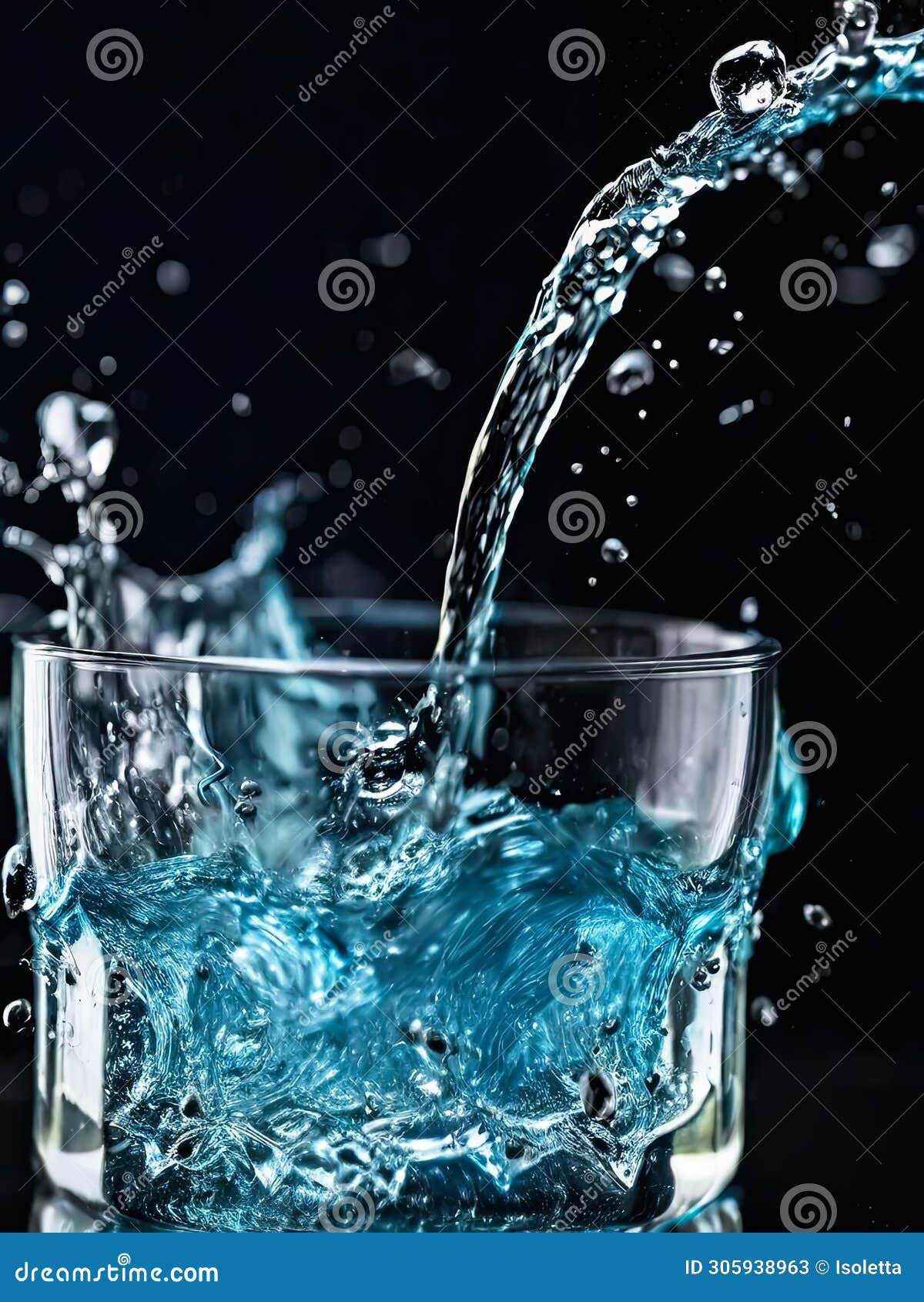 A water splash in a glass stock image. Image of closeup - 305938963