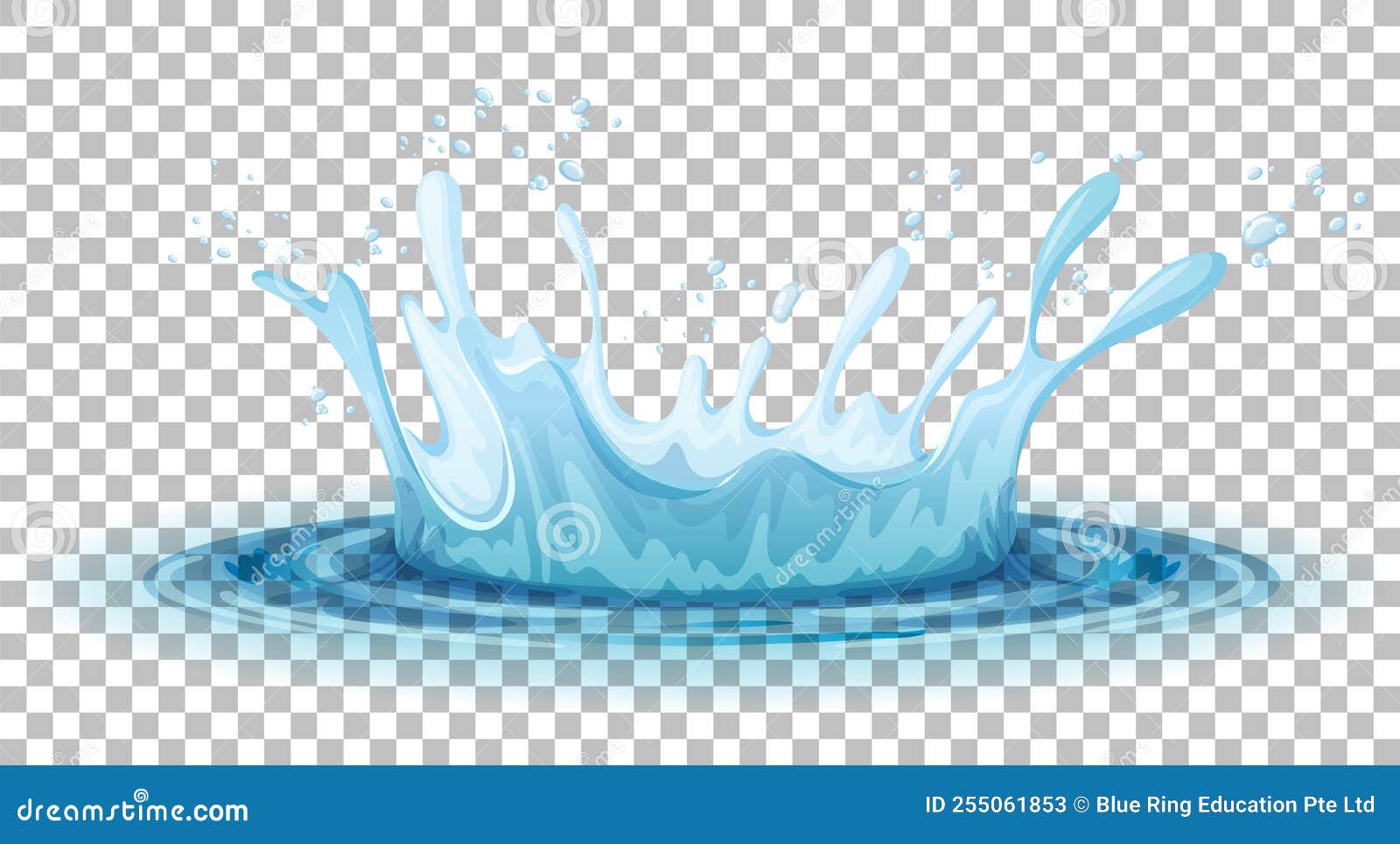 Water Splash on Grid Background Stock Vector - Illustration of eps10 ...