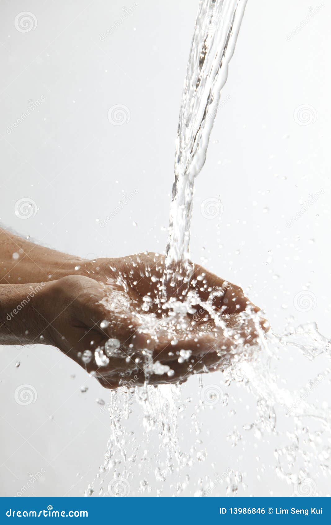 Water splash in the hand stock photo. Image of hygiene - 13986846