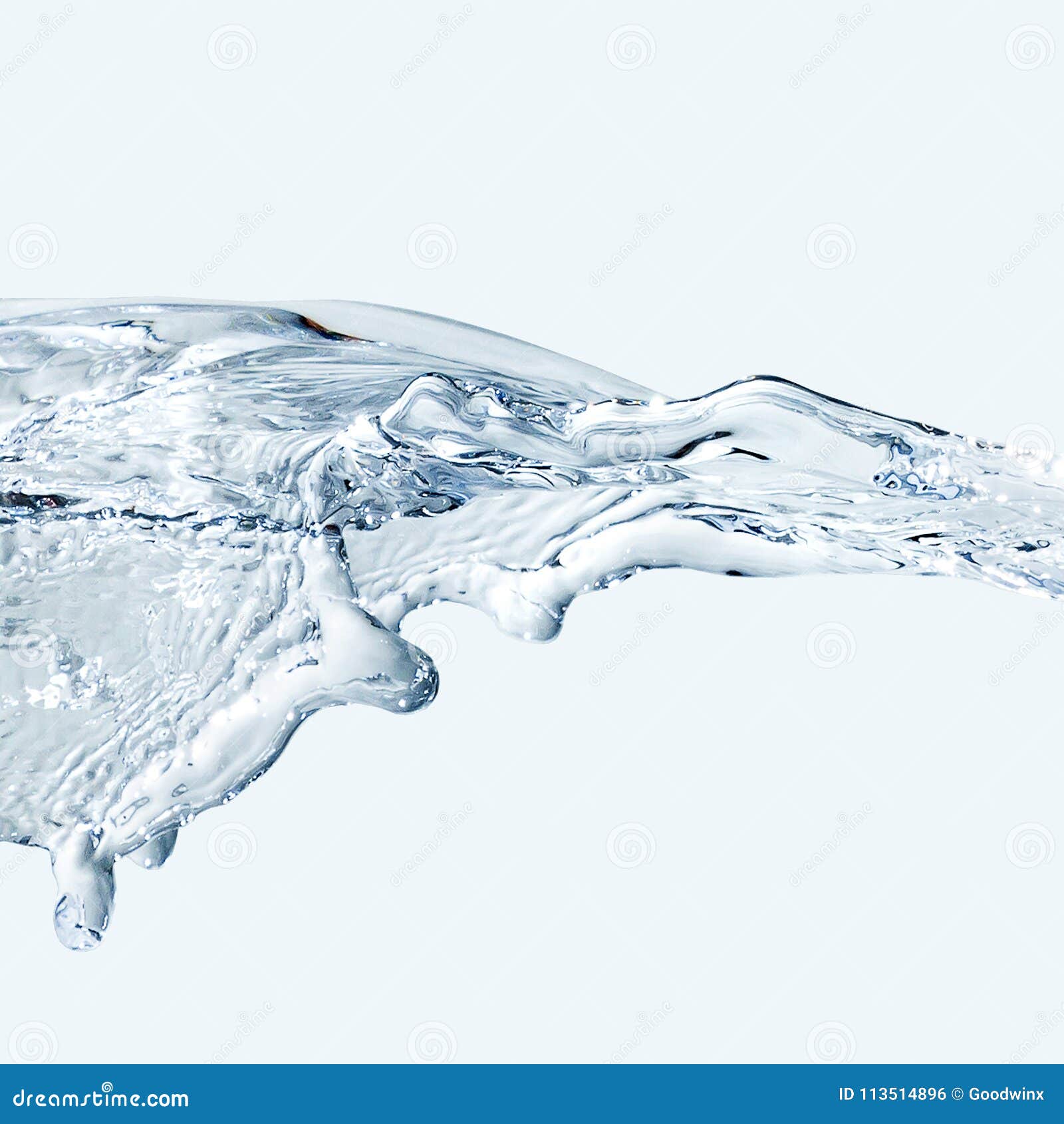 Water Splash Horizont Square Stock Photo - Image of flowing, detail ...