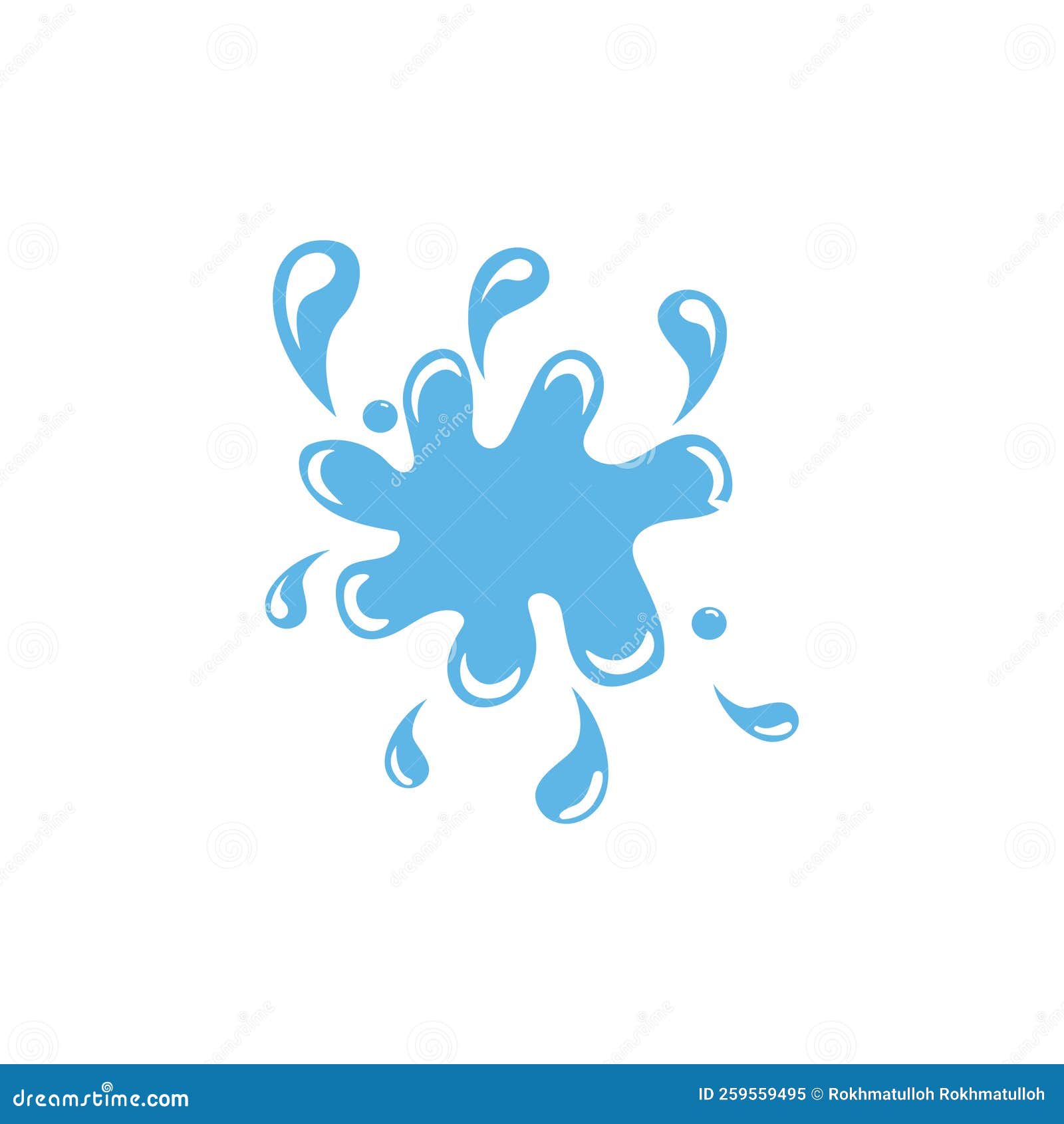 Water Splash Icon Element Design Vector Stock Vector - Illustration of ...