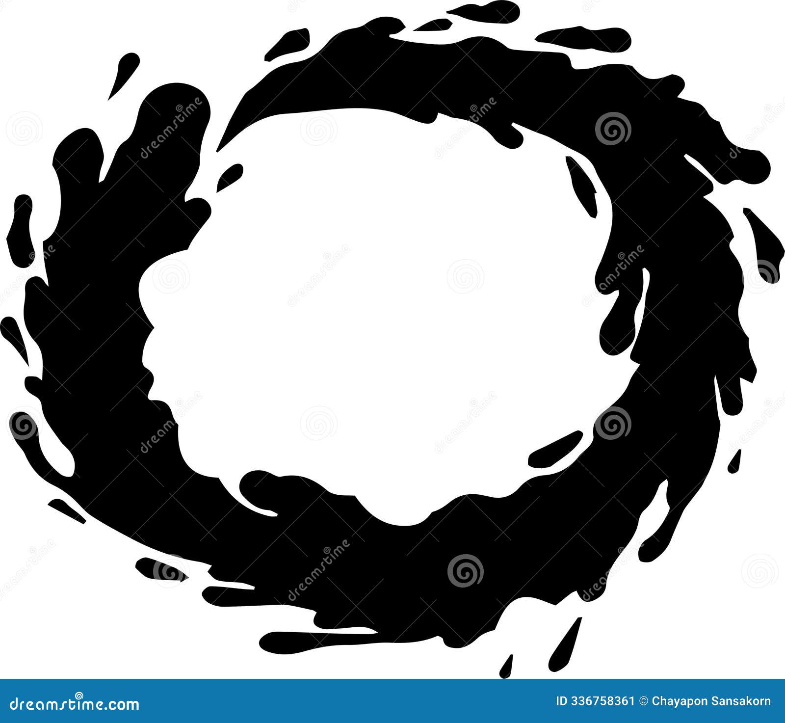 Water Splash Icon Isolated on White Background Stock Vector ...