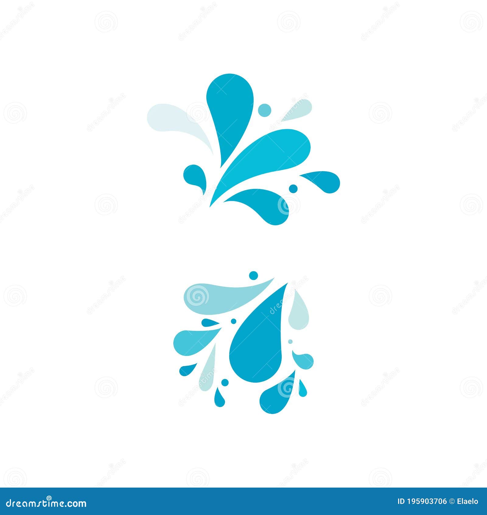 Water Splash Icon Vector Illustration Stock Vector - Illustration of ...