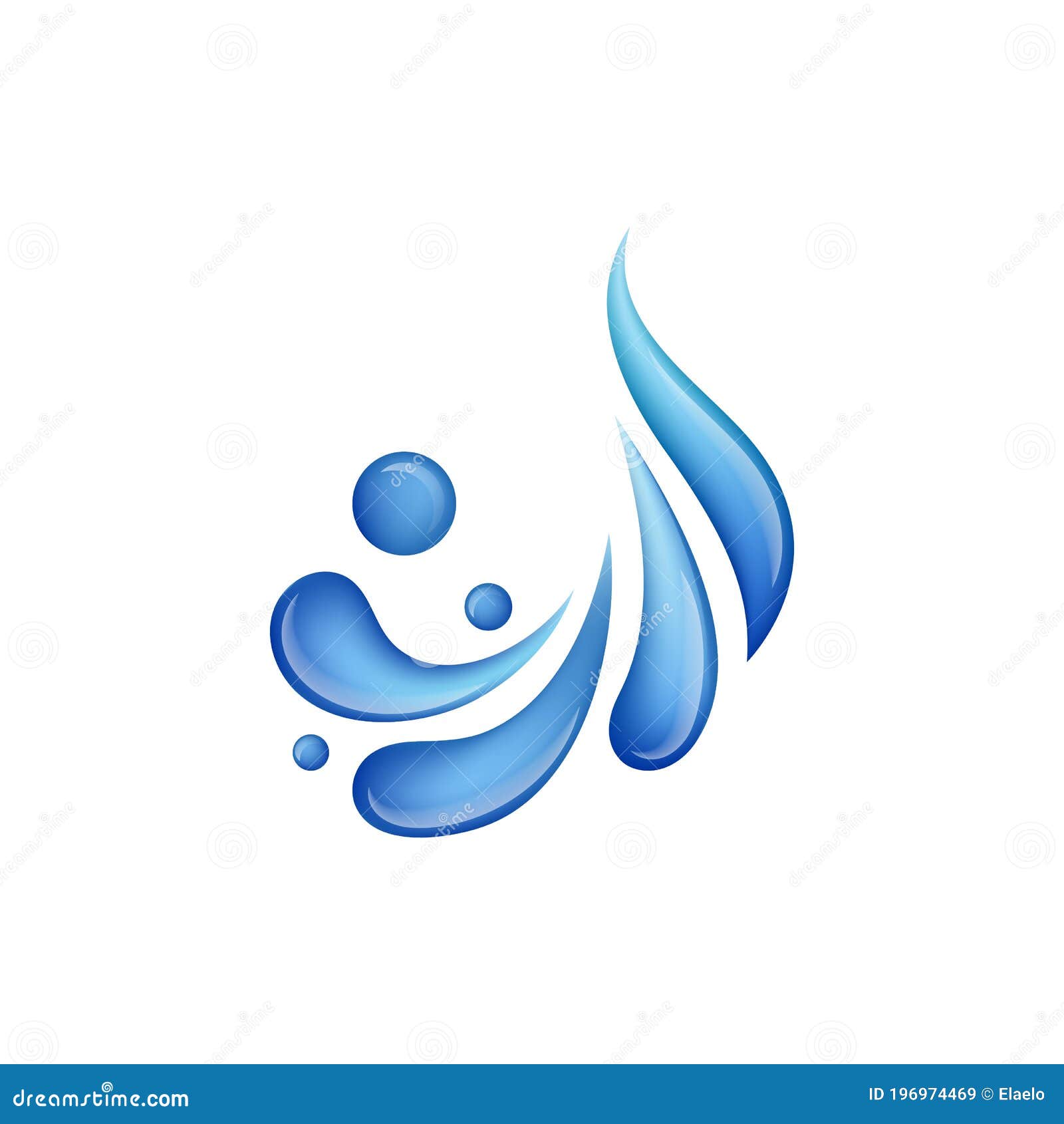 Ripple On Water Surface. Splash Water Impact Top View, Circle Water ...