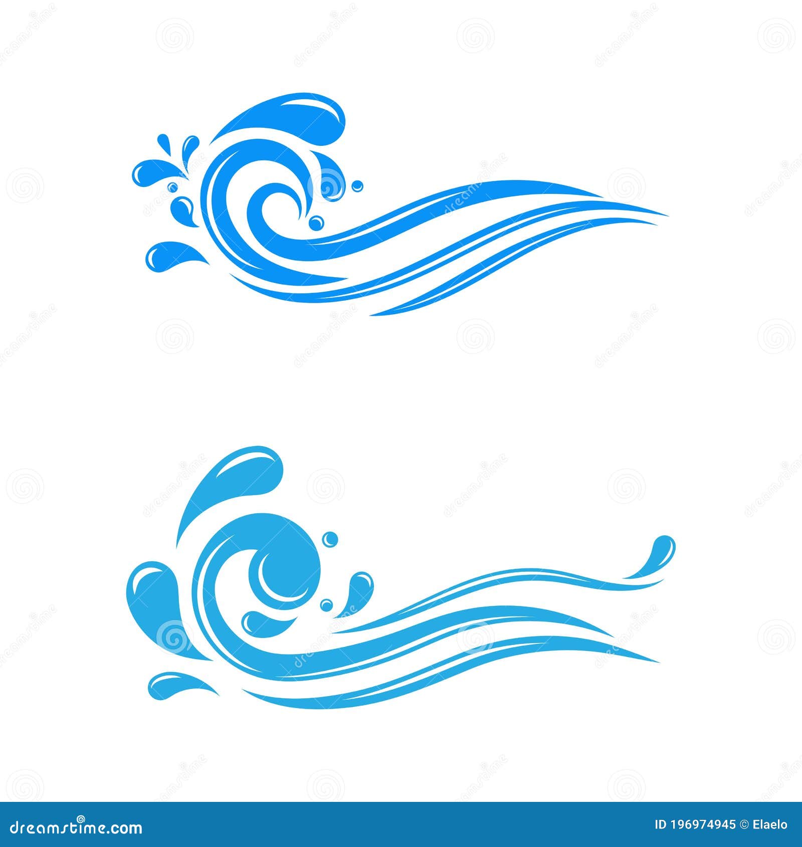 Water Splash Icon Vector Illustration Stock Vector - Illustration of ...