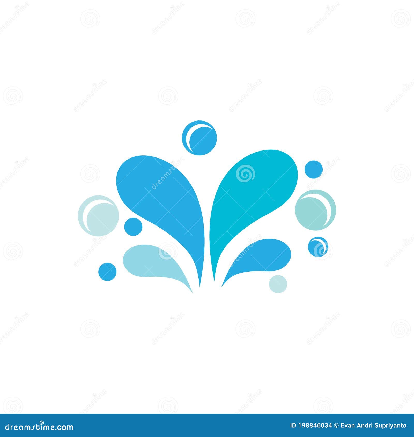Water Splash Icon Vector Illustration Design Template Stock ...