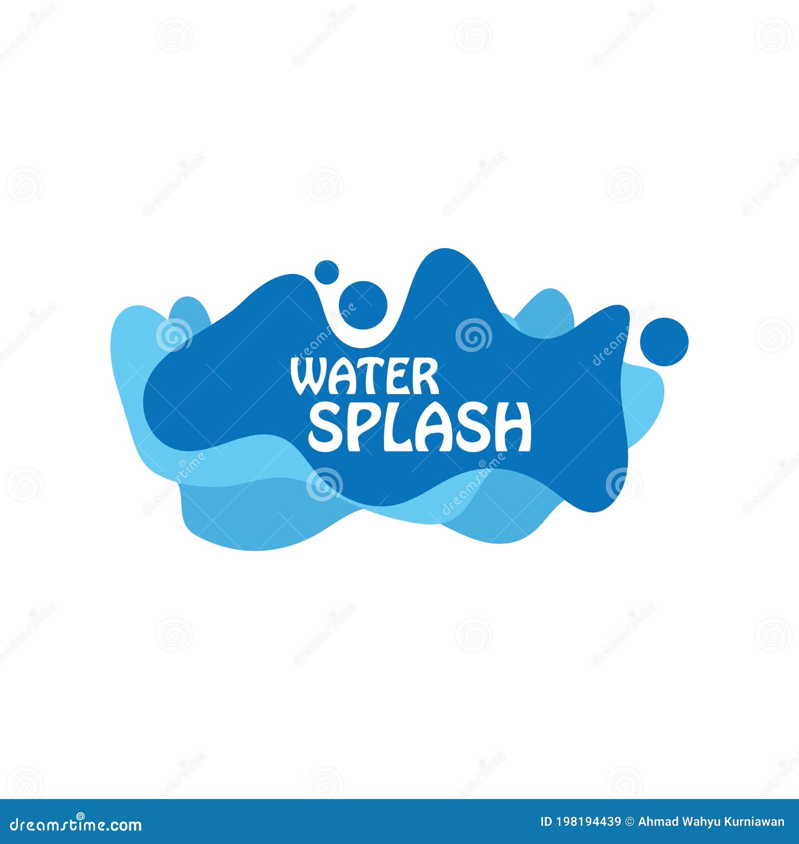 Water Splash stock vector. Illustration of nature, clear - 198194439