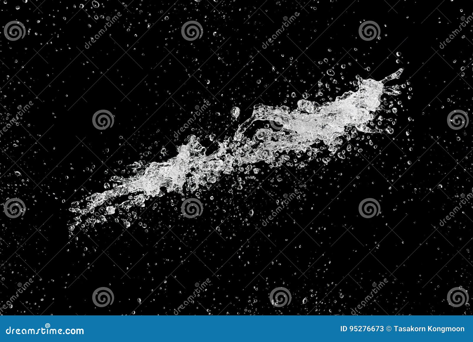 Water Splash Isolated on Black Stock Image - Image of aquatic, drinking ...