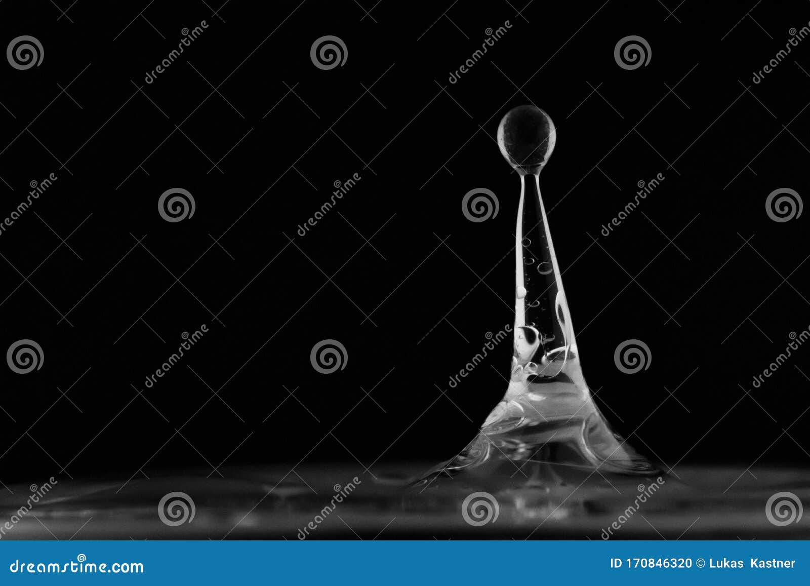 Water Splash Isolated, Water Drop Hit the Surface, Water Droplet ...