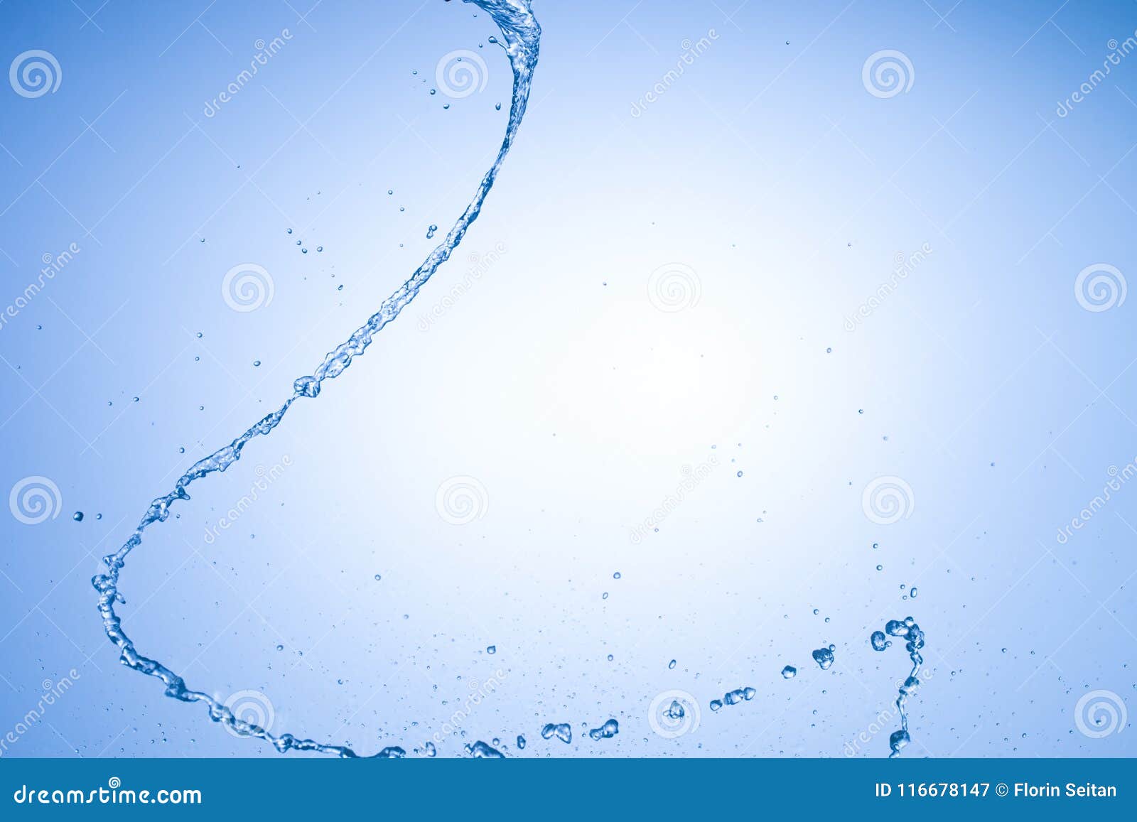 Water Splash Isolated on Light Blue Background Stock Image - Image of ...