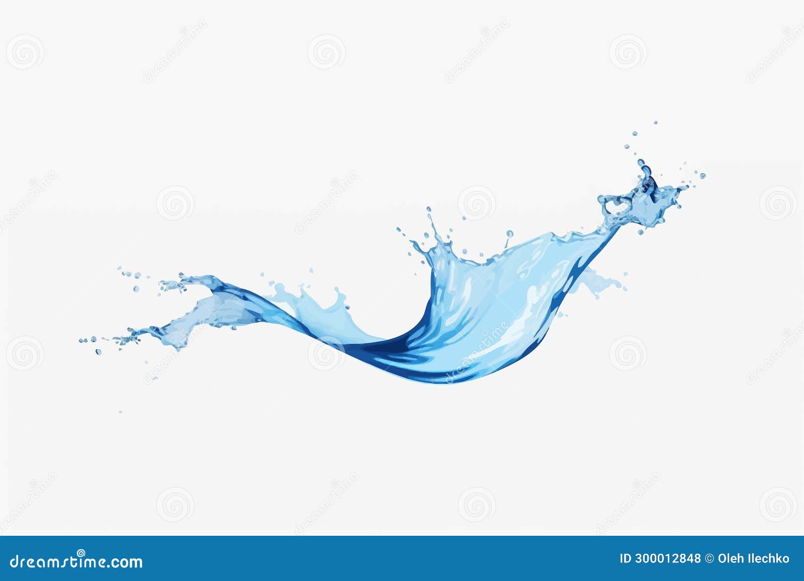 Water Splash Isolated Vector Style Illustration Stock Vector ...