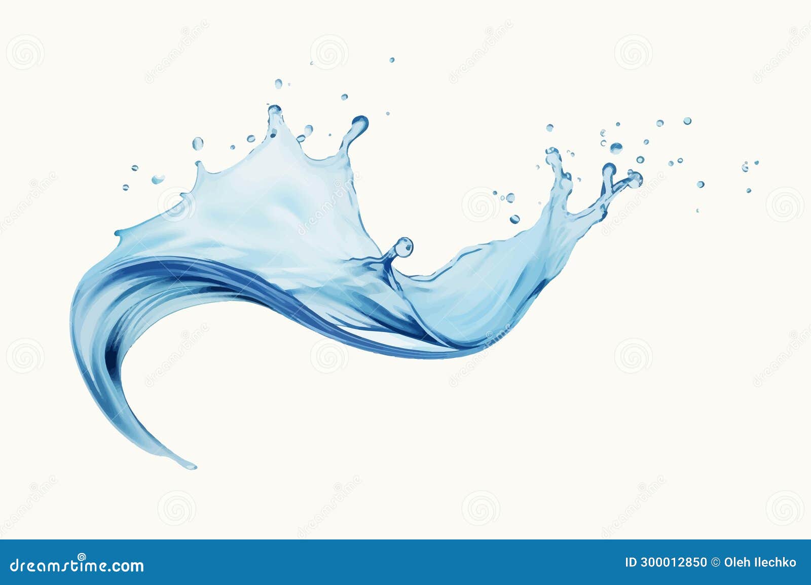 Water Splash Isolated Vector Style Illustration Stock Vector ...