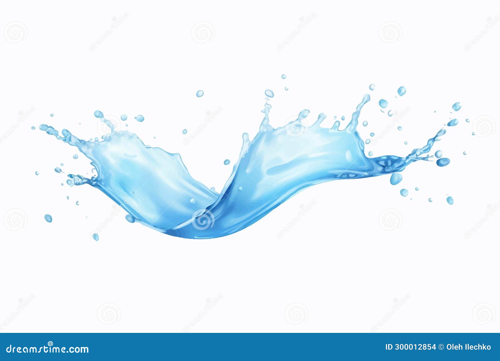Water Splash Isolated Vector Style Illustration Stock Vector ...