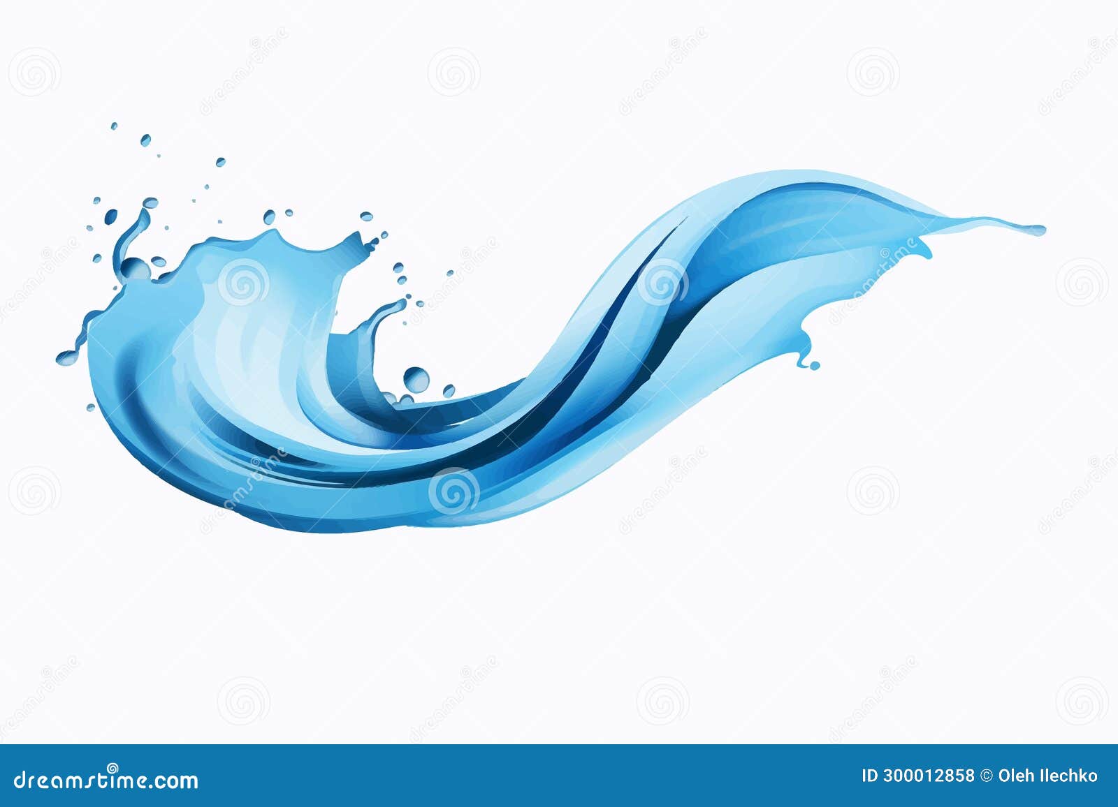 Water Splash Isolated Vector Style Illustration Stock Vector ...