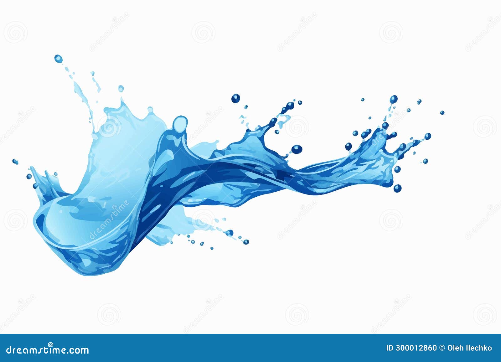 Water Splash Isolated Vector Style Illustration Stock Vector ...