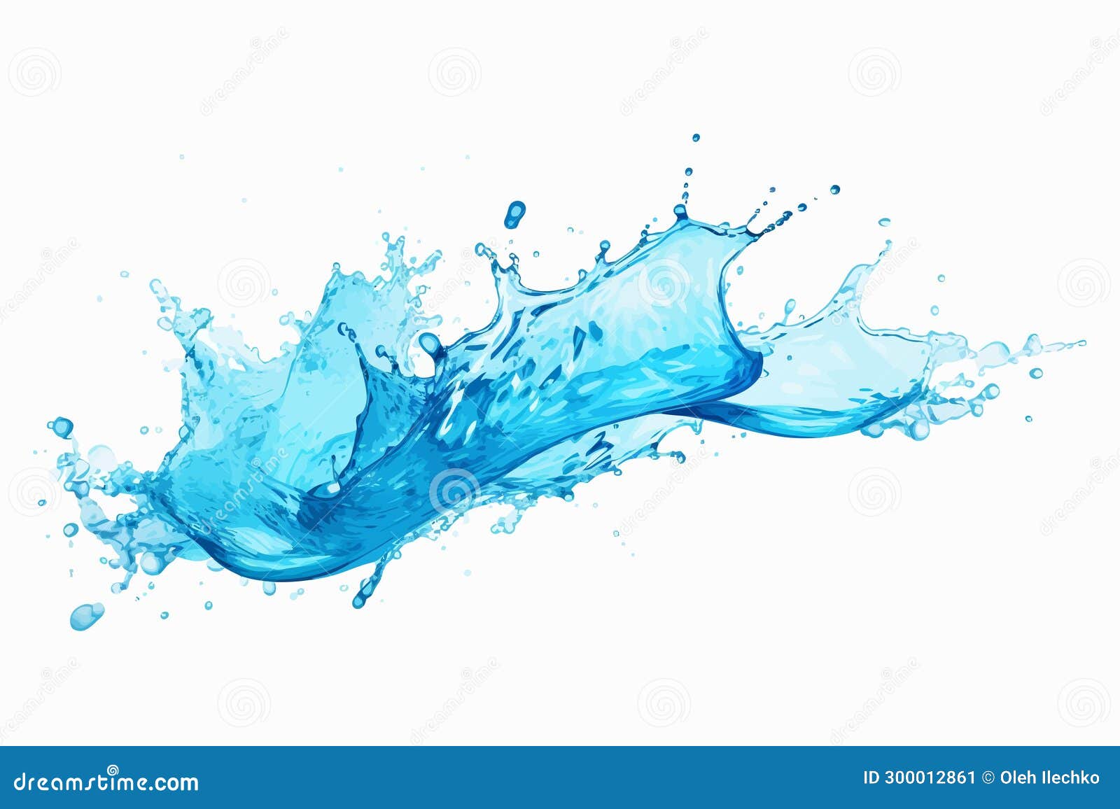 Water Splash Isolated Vector Style Illustration Stock Vector ...