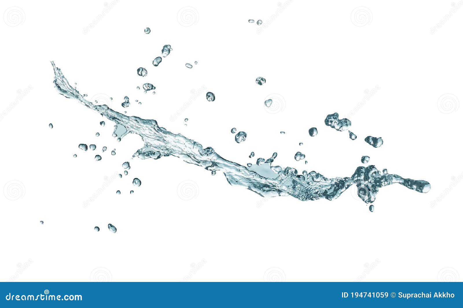Water splash isolated stock image. Image of blue, abstract - 194741059