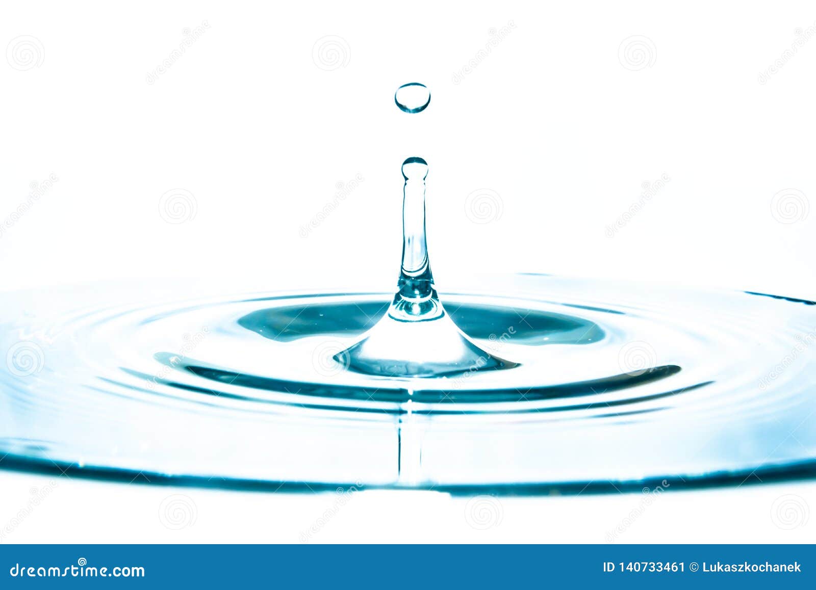 Water Splash Isolated on White Background Stock Image - Image of beauty ...