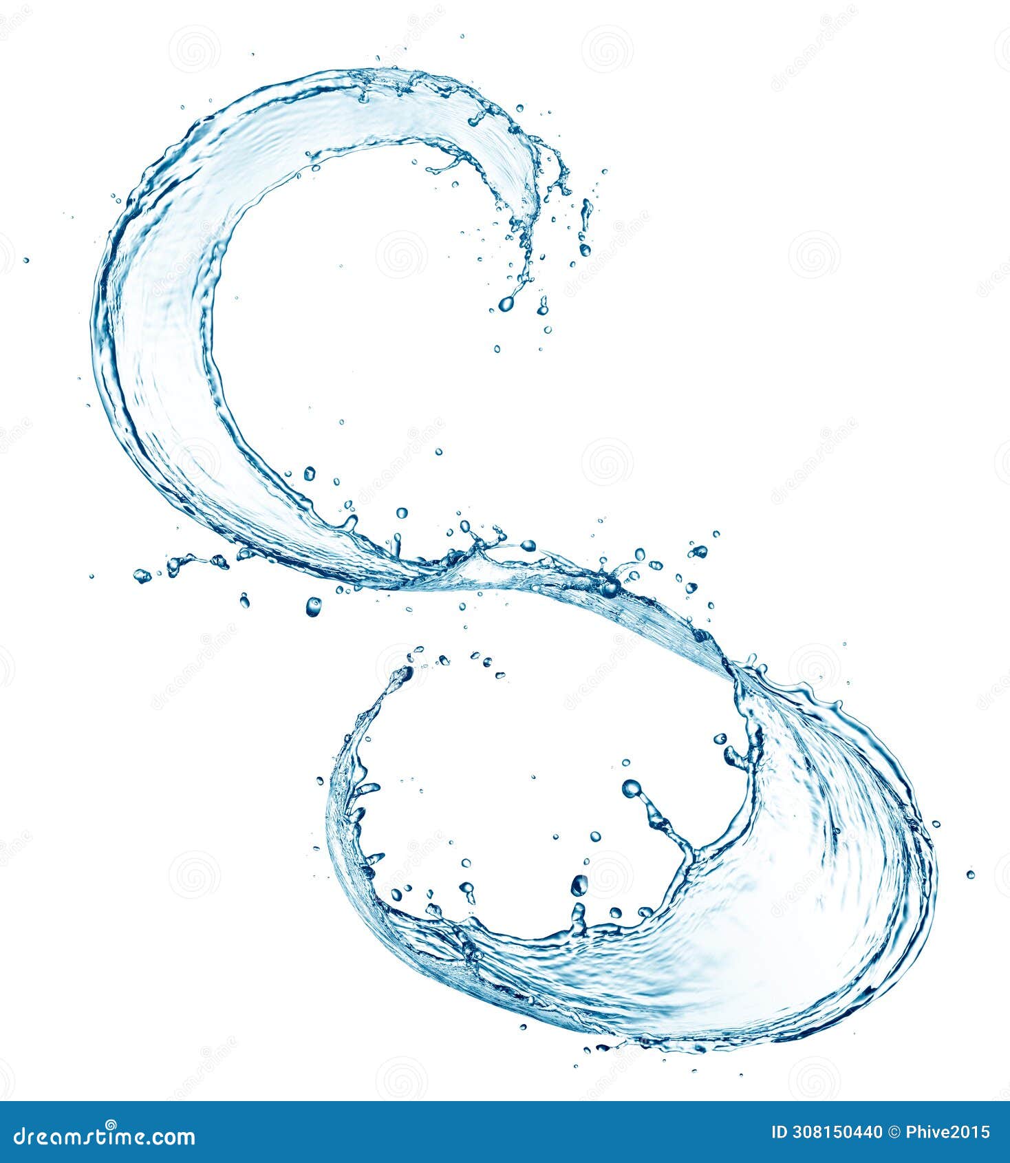 Water splash isolated stock photo. Image of twist, shape - 308150440