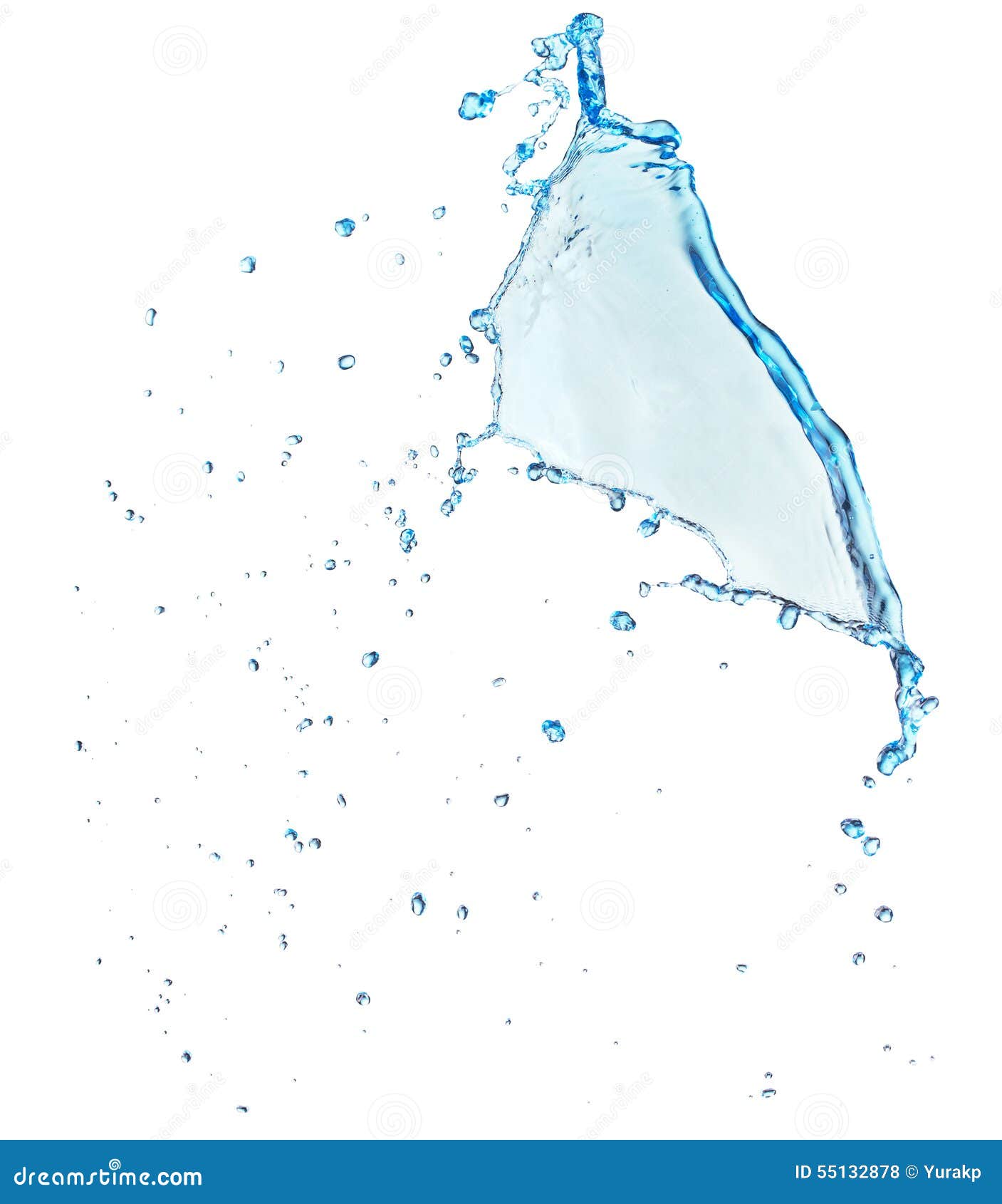 Water Splash Isolated on the White Background Stock Photo - Image of ...