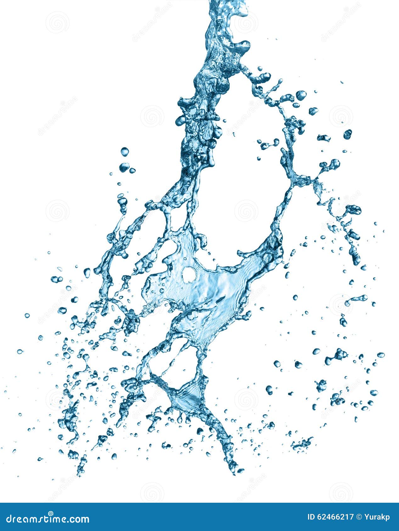 Water Splash Isolated on the White Background Stock Image - Image of ...