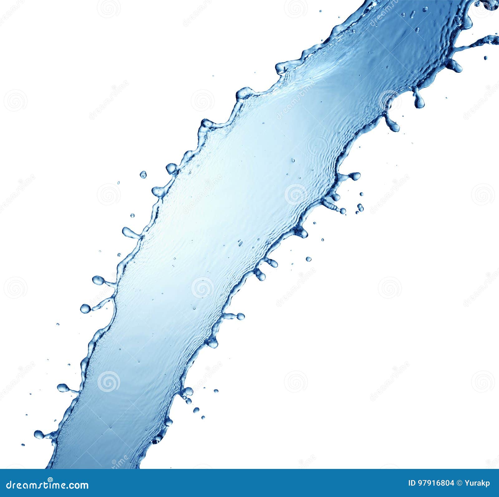 Water Splash Isolated on a White Background Stock Photo - Image of ...