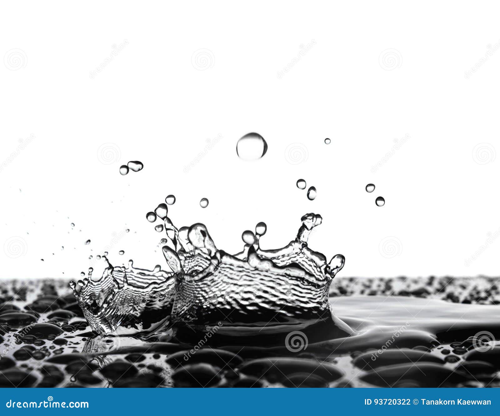 Water Splash Isolated on White Background Abstract Stock Photo - Image ...