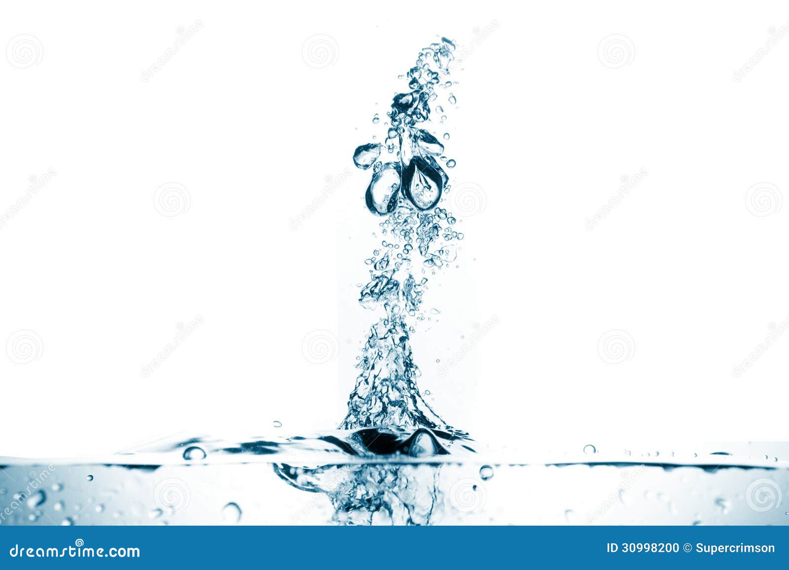 Water Splash Isolated on White Background Stock Photo - Image of wave ...