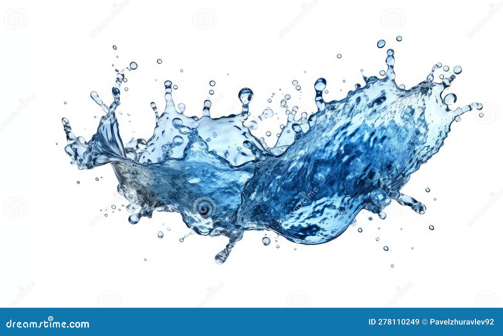 Water,water Splash Isolated on White Background Ai Generative, Water ...