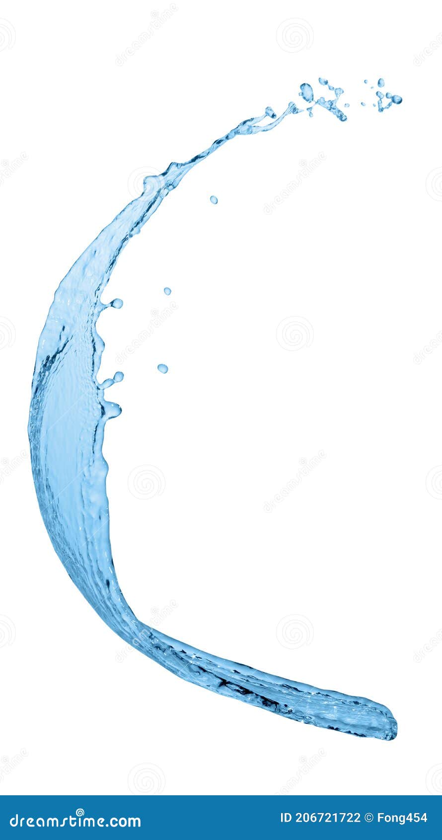 Water Splash Isolated on White Background with Clipping Path Stock ...