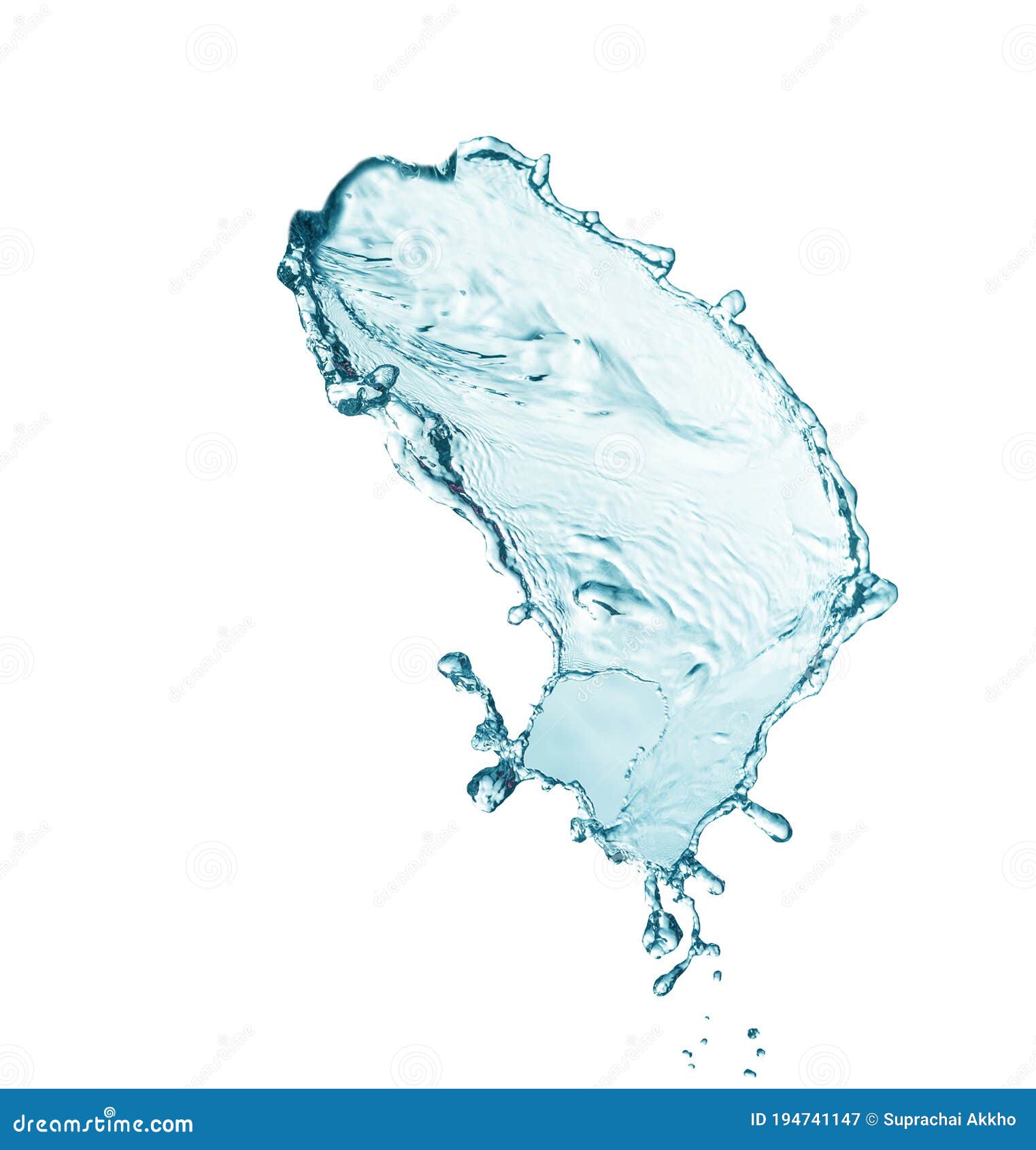 Drinking Water Splash Isolated On White Royalty-Free Stock Photography ...