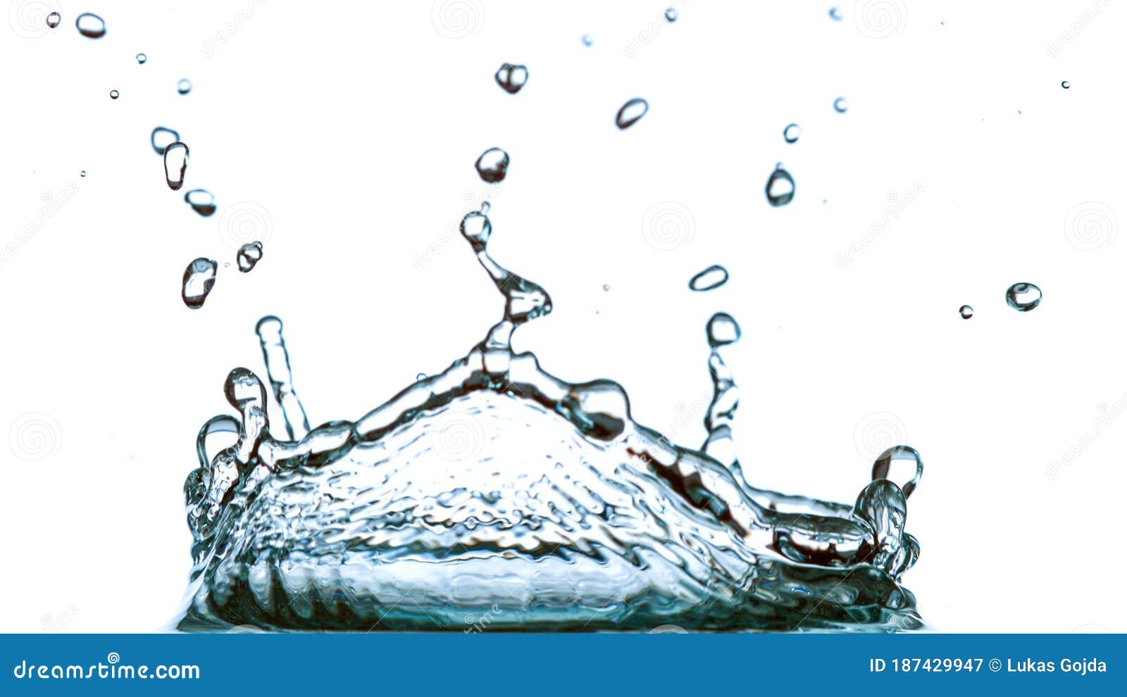 Water Splash Isolated on White Background Stock Image - Image of ...