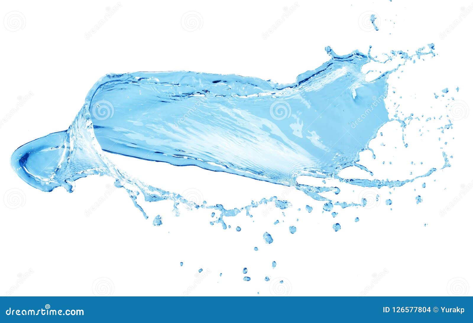 Water Splash Isolated on a White Background Stock Photo - Image of ...