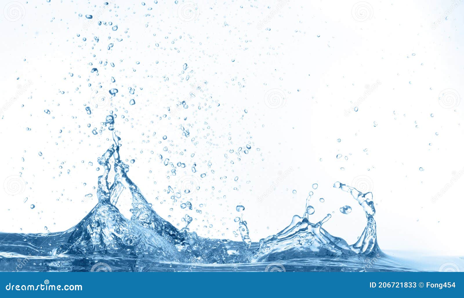 Water Splash Isolated on White Background Stock Image - Image of design ...
