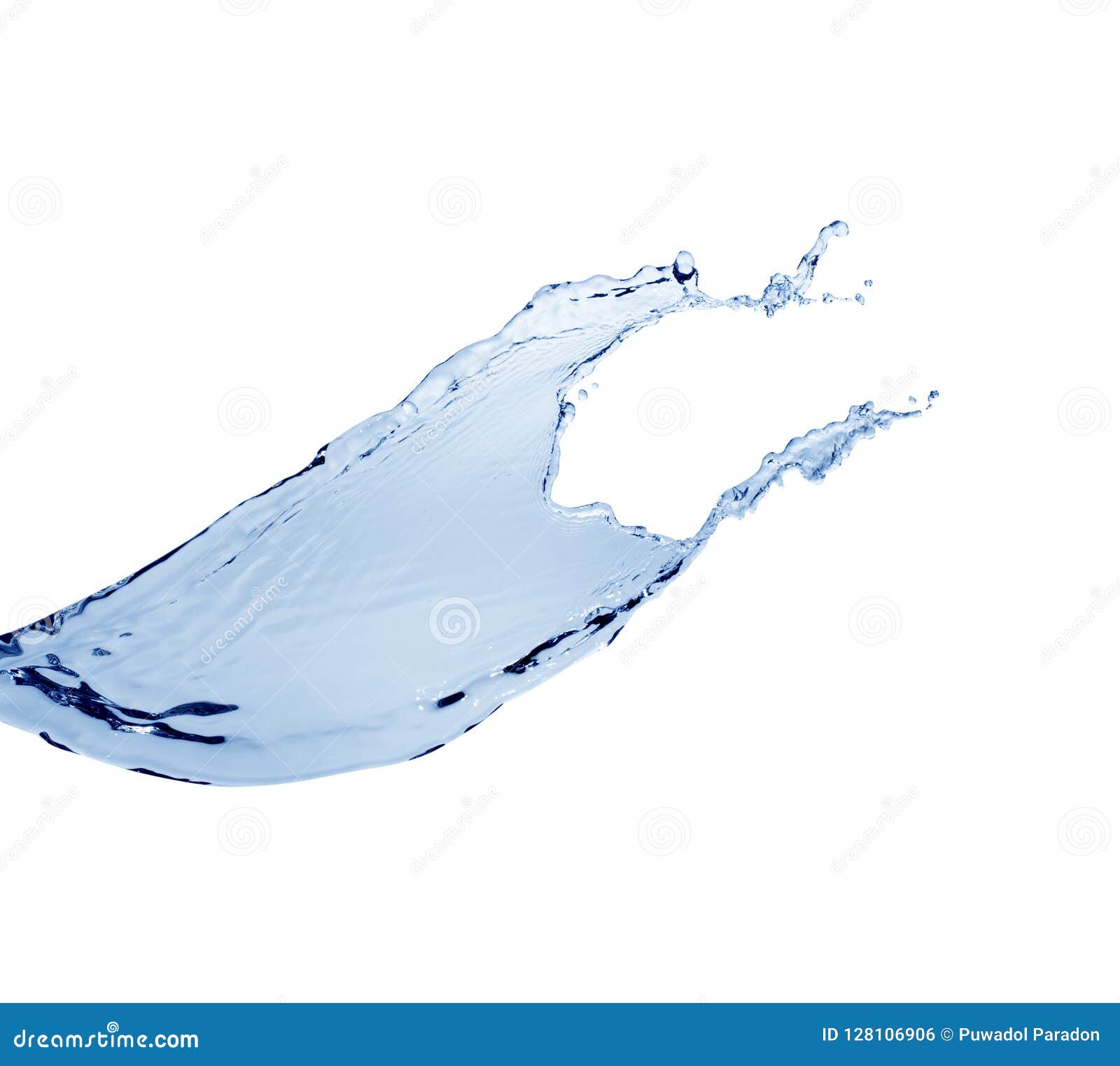 Water Splash Isolated On White With Clipping Path Stock Photo ...