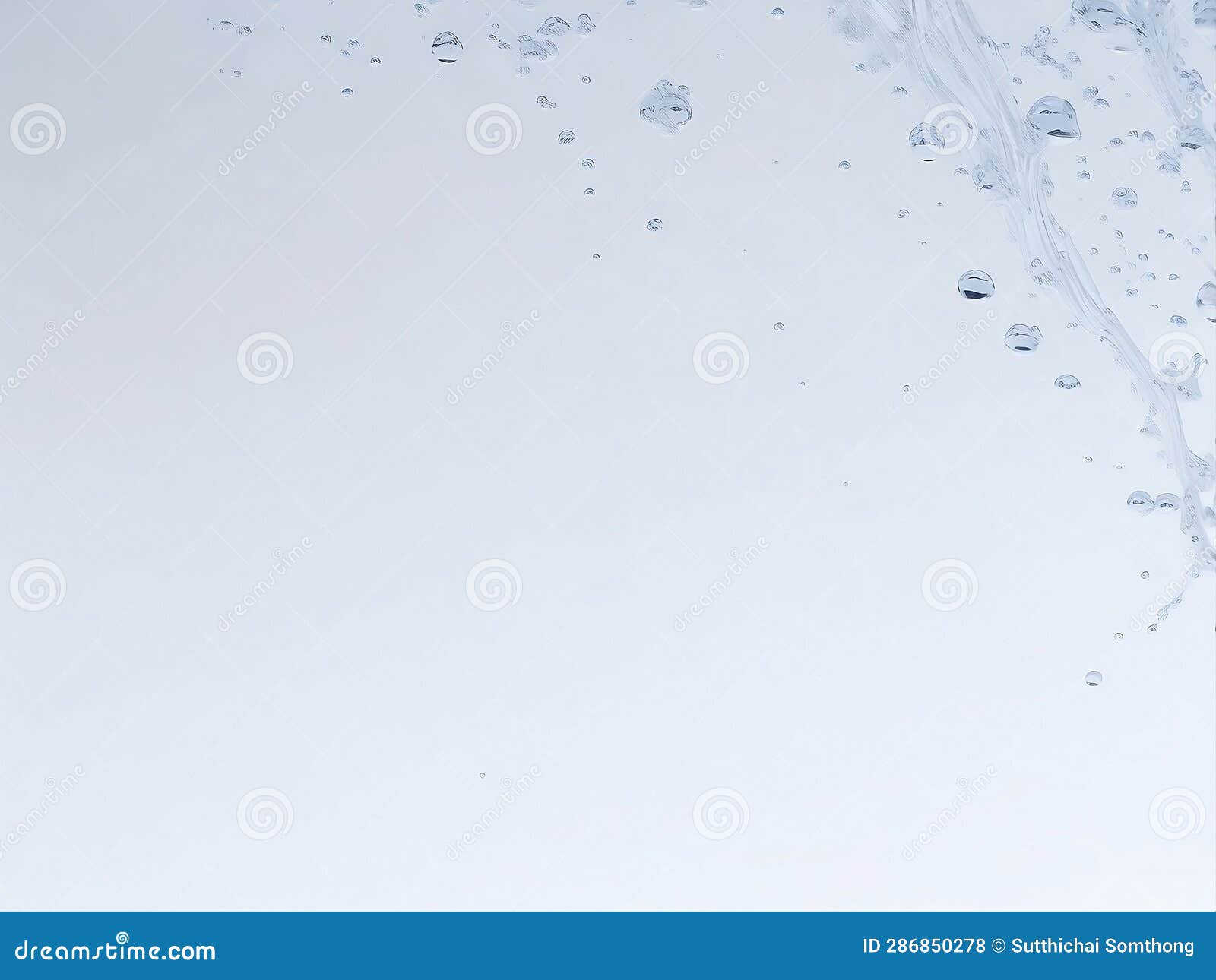 Water Splash Isolated and White Gradient Background. Light Blue and ...