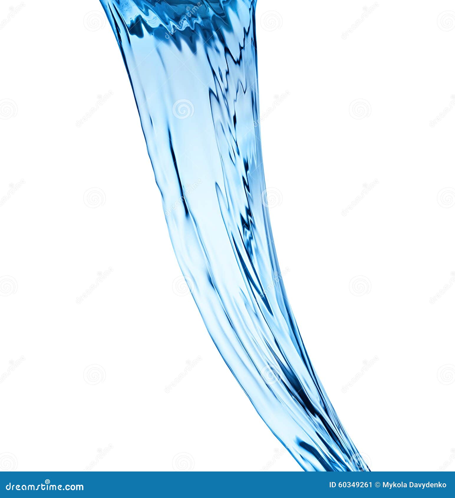 Water Splash, Jet Isolated on the White Stock Image - Image of bubble ...