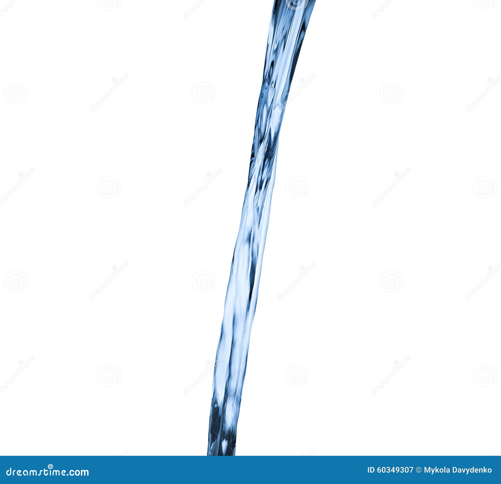 Water Splash, Jet Isolated on the White Stock Image - Image of flow ...