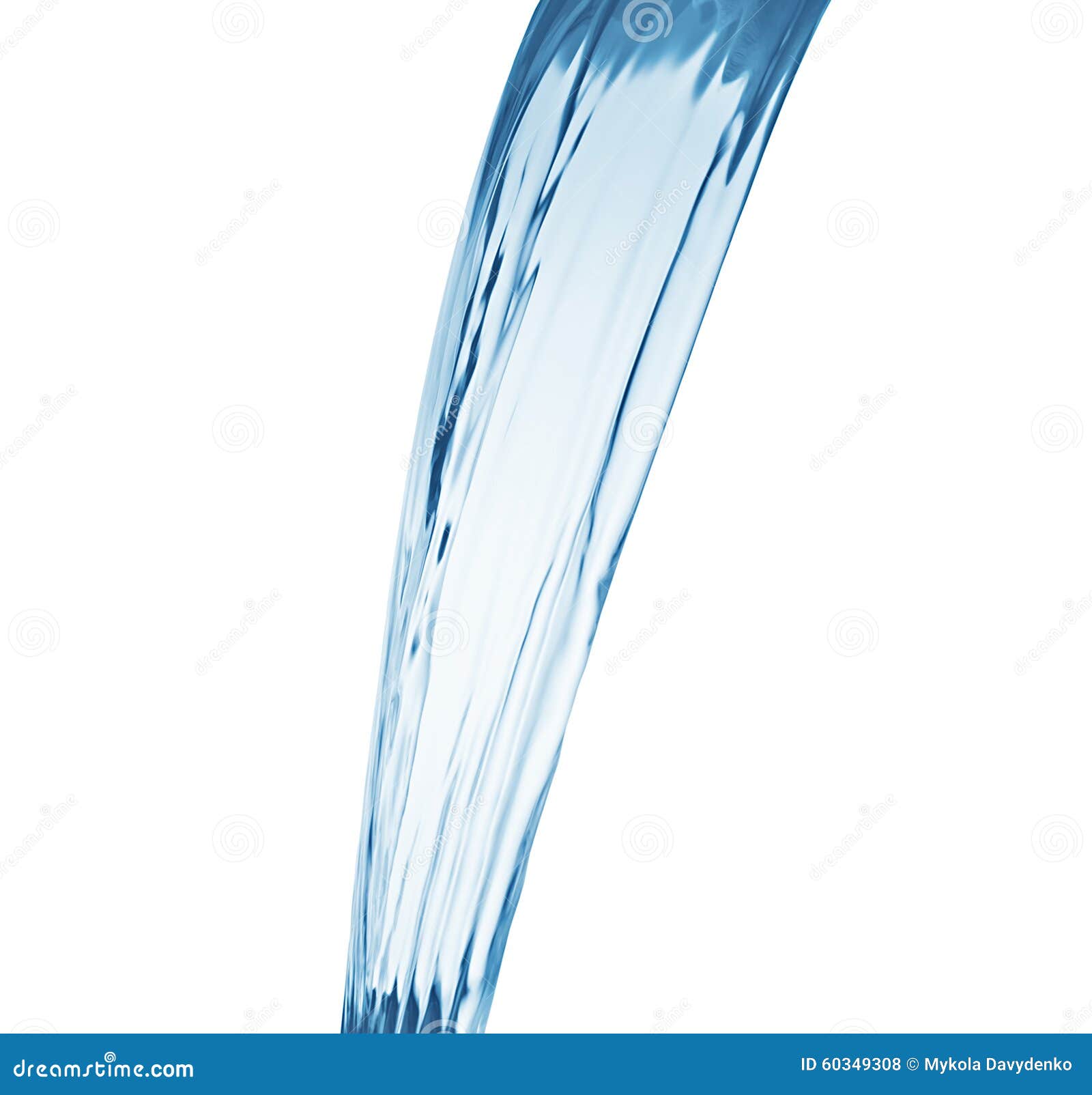 Water Splash, Jet Isolated on the White Stock Photo - Image of filament ...