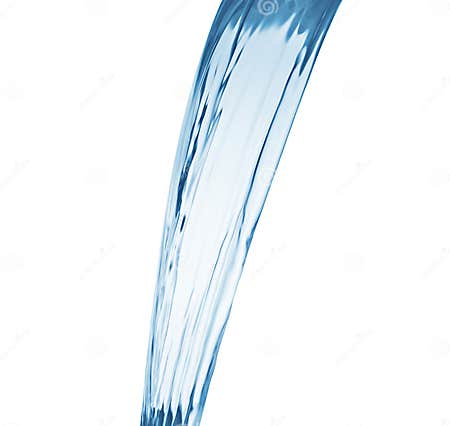 Water Splash, Jet Isolated on the White Stock Photo - Image of filament ...