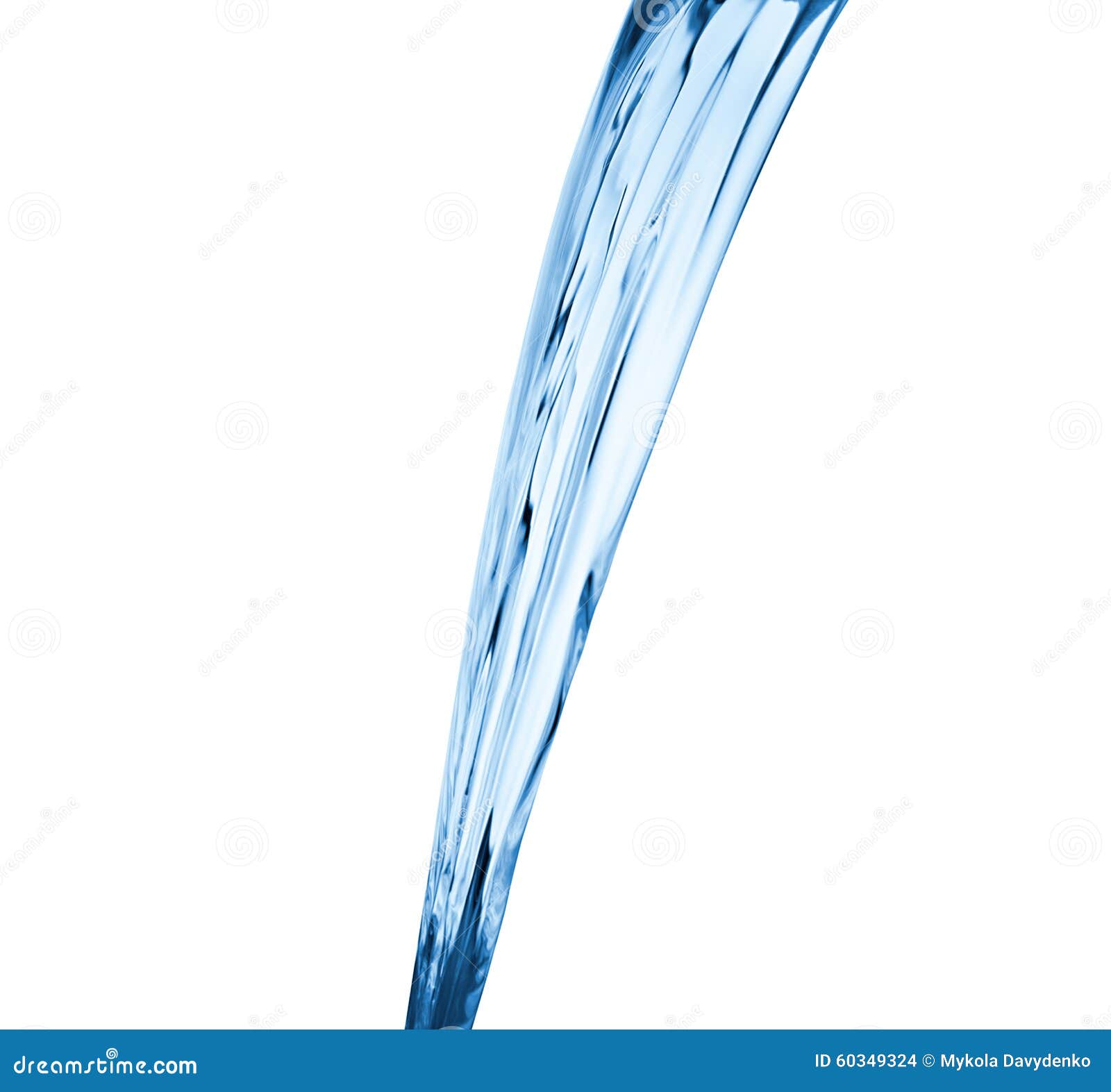 Water Splash, Jet Isolated on the White Stock Photo - Image of ...