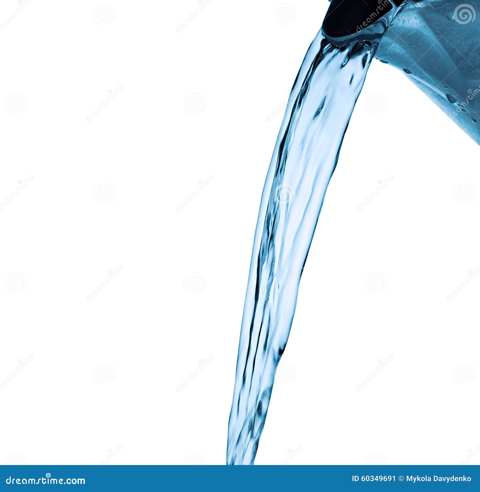 Water Splash, Jet Isolated on the White Stock Image - Image of cold ...